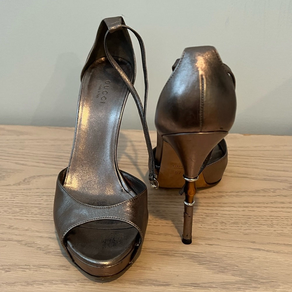 Beautiful Gucci Bamboo Heel Platforms - Gem